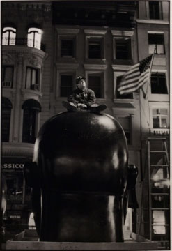New York, NY (Man sitting on Giant Head) - A Gallery for Fine Photography